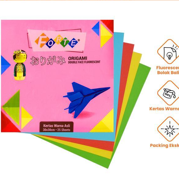 Folding Paper / 2-sided Origami / Origami Forte 30 x 30 | Shopee ...