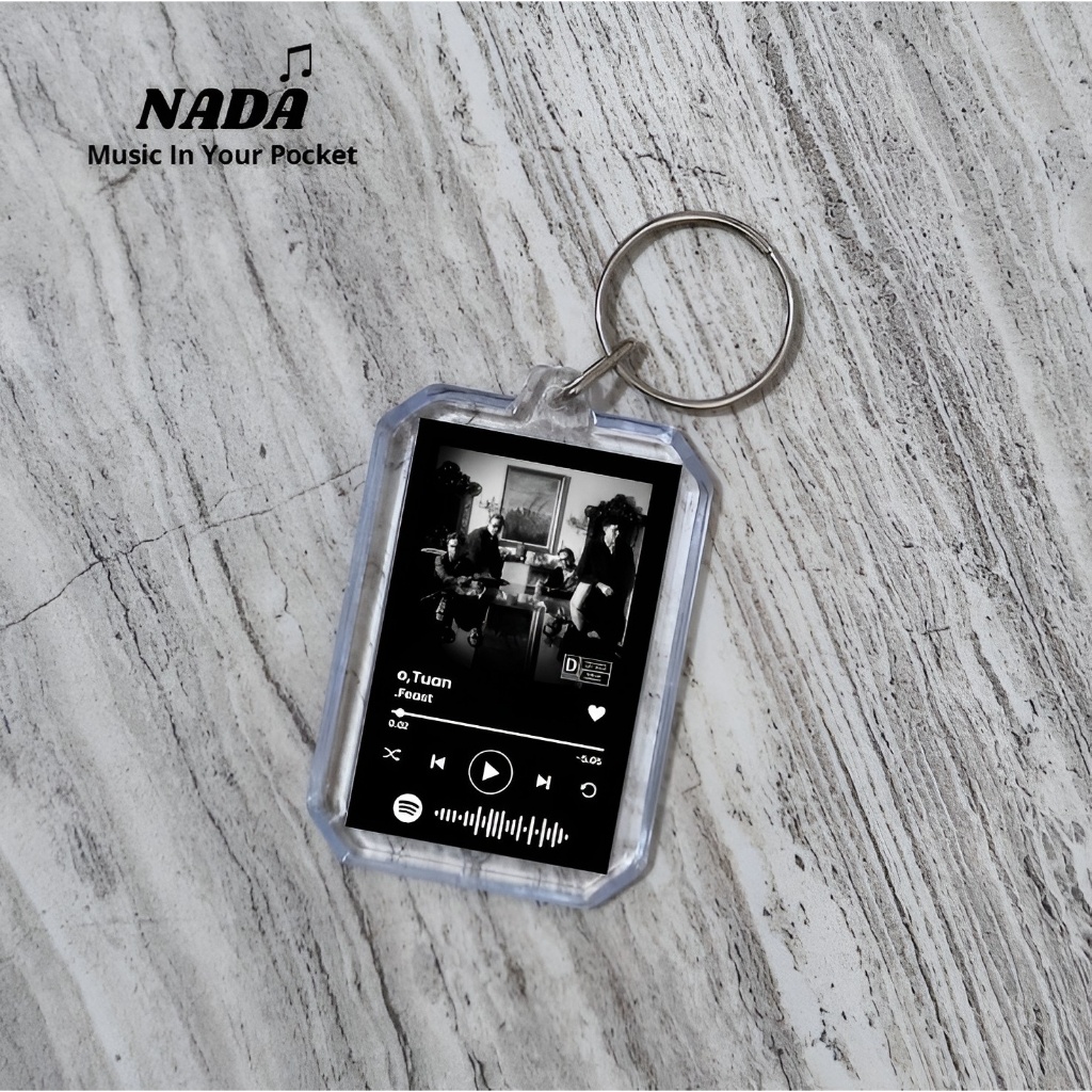 GANTUNGAN Spotify O Mr. Feast Keychain | Premium Scan Barcode Song ...