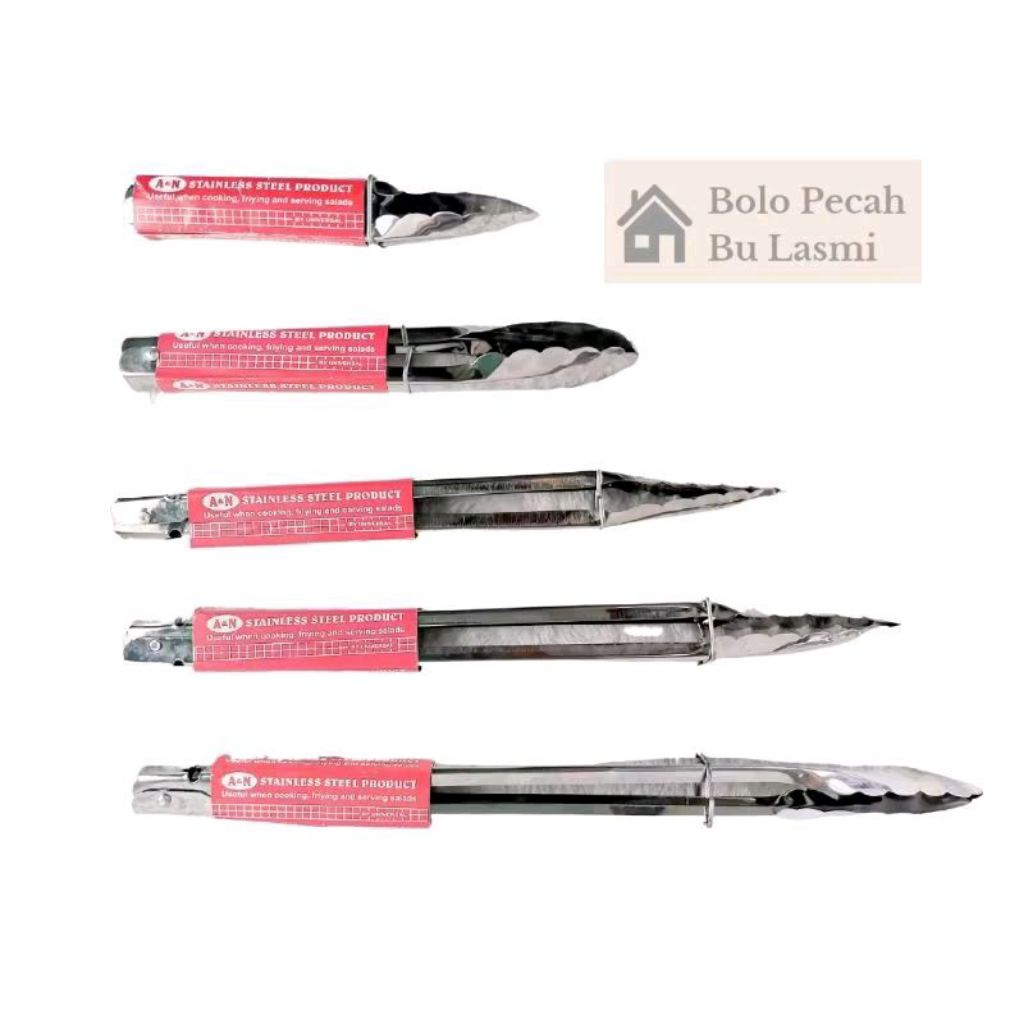 BL - Stainless Steel Food Tongs 5 Sizes Stainless Steel Fried Food ...