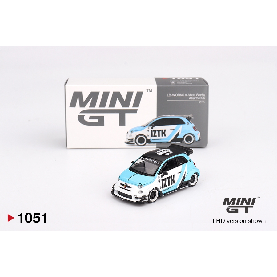 MINI GT MGT1051 - Abarth 595 LB-WORKS x Abas Works IZTK MGT 1051 ...