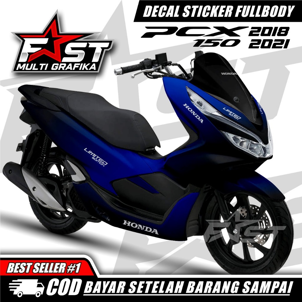 Decal Sticker HONDA PCX 160 Plain Full Body 2018-2021 Decal PCX 160 NEW ...