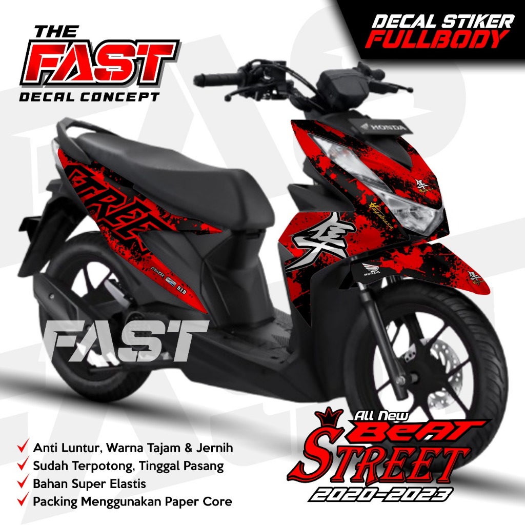 Honda Full Body Decal Sticker BEAT Street deluxe 2020-2023 Cool ...