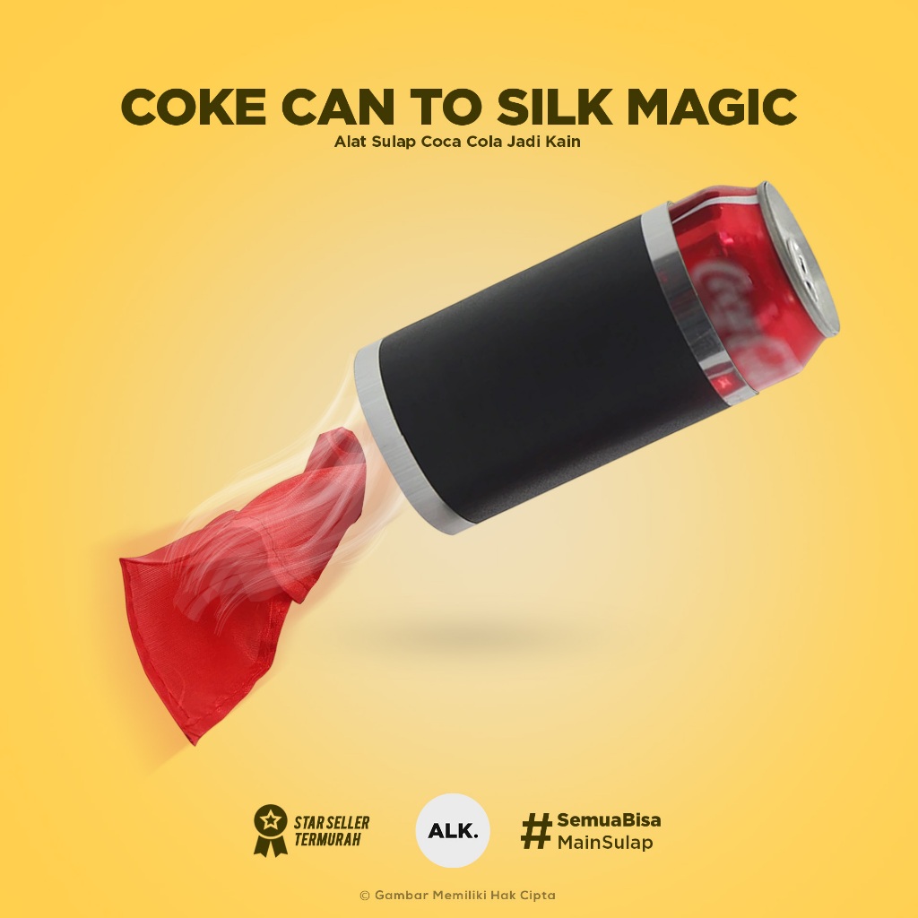 Coke Can to Silk Magic (Coca Cola Magic Tool Becomes Cloth) | Shopee ...