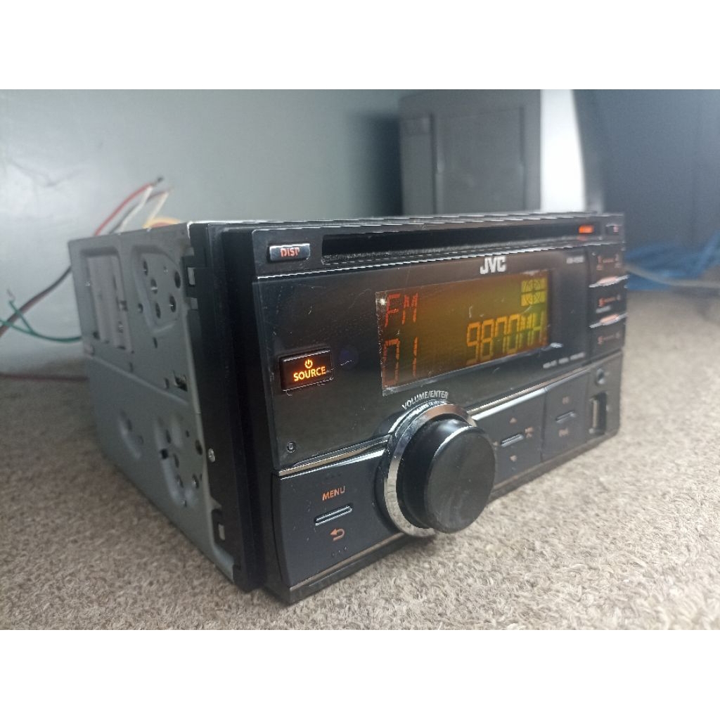 JVC KW-R500 Original Double DIN Car Head Unit USB AUX CD Stereo OEM ...