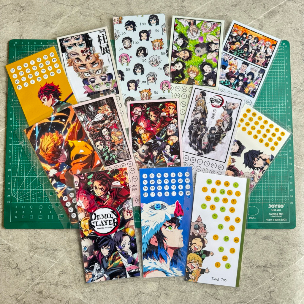 Saving challenge demon slayer / kimetsu no yaiba / tanjiro binder ...