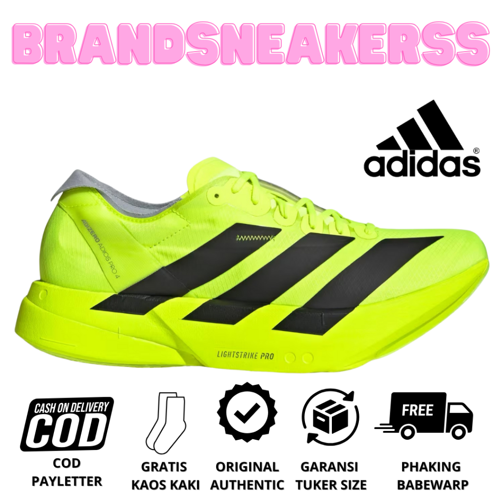 Adidas Adizero Adios Pro 4 Lucid Green Original Men's Running Shoes ...