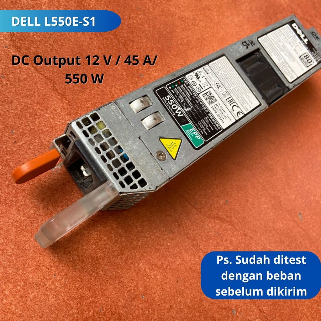 Power Supply PSU Adaptor Switching SMPS Brand DELL L550E-S1 Output 12 ...