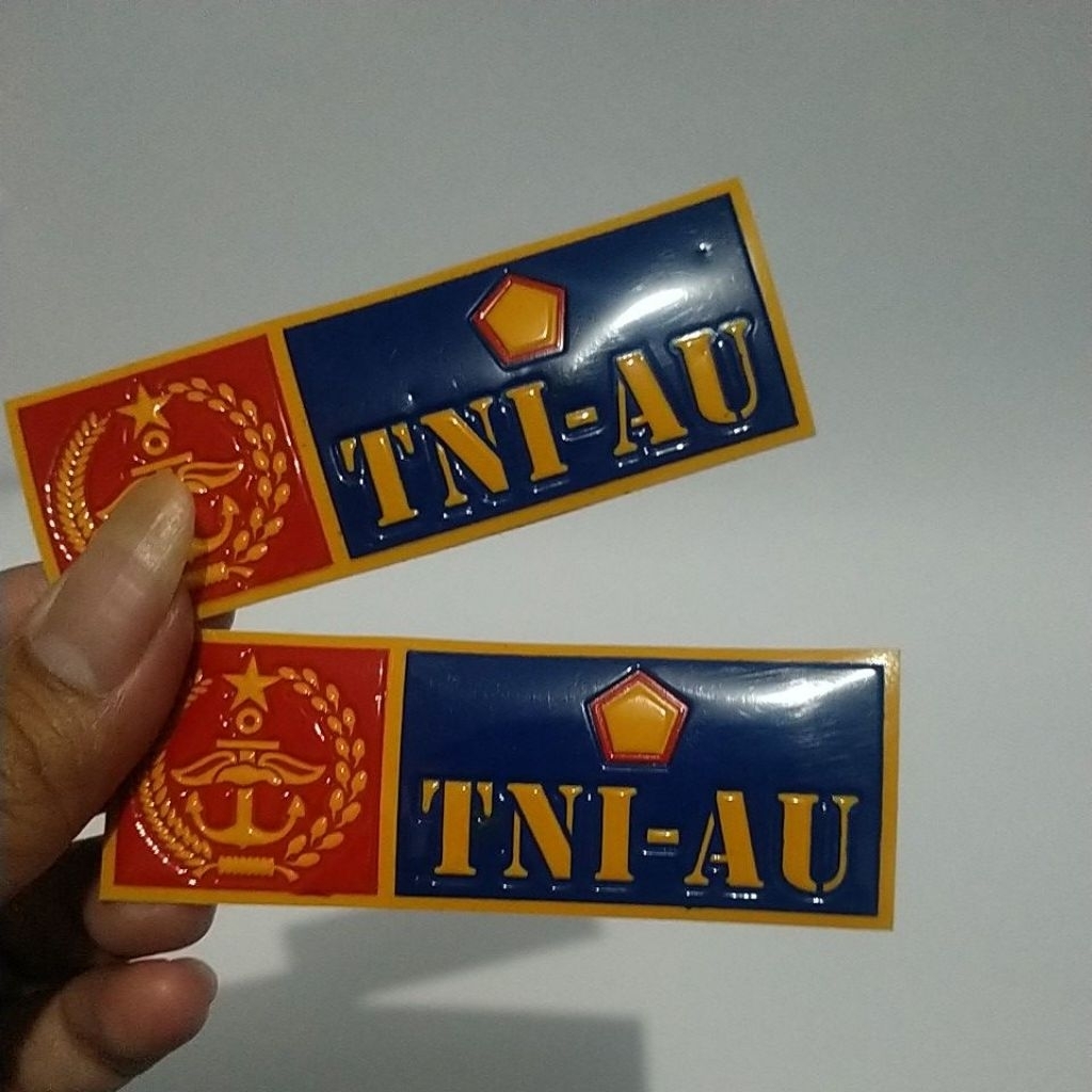 Pair of TNI AU Number Embossed Stickers | Shopee Philippines