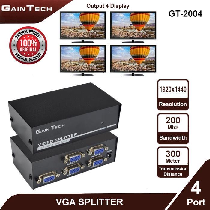 VGA Splitter 4 Port - VGA Splitter 4 Port - VGA Splitter 2-4 port ...