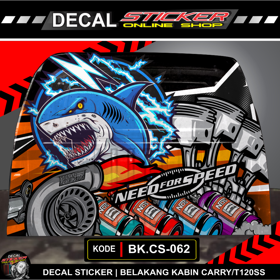 PICK UP CARRY FUTURA/T120SS CABIN BACK STICKER WITH THE LATEST MOTIF ...