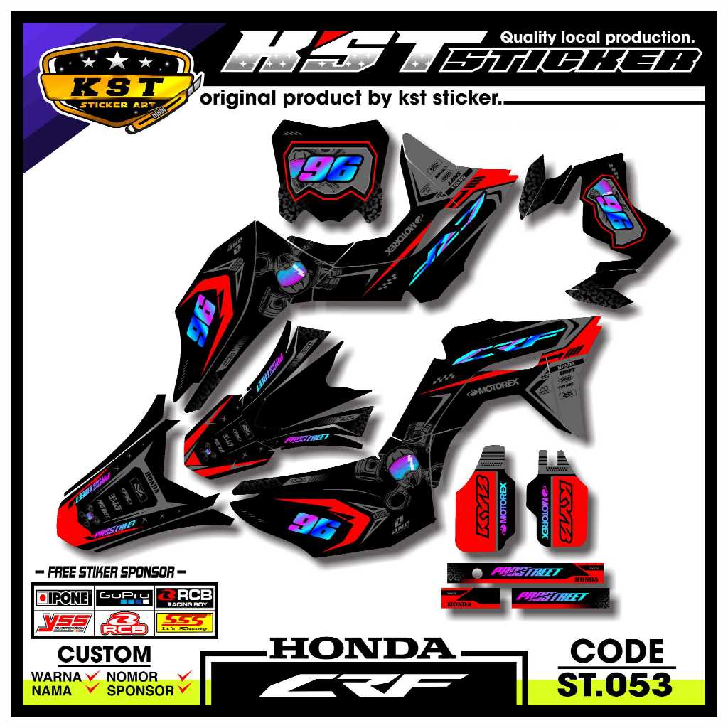 Decal Sticker CRF 150 L-Full Body-Super Glossy Premium KST.53 | Shopee ...