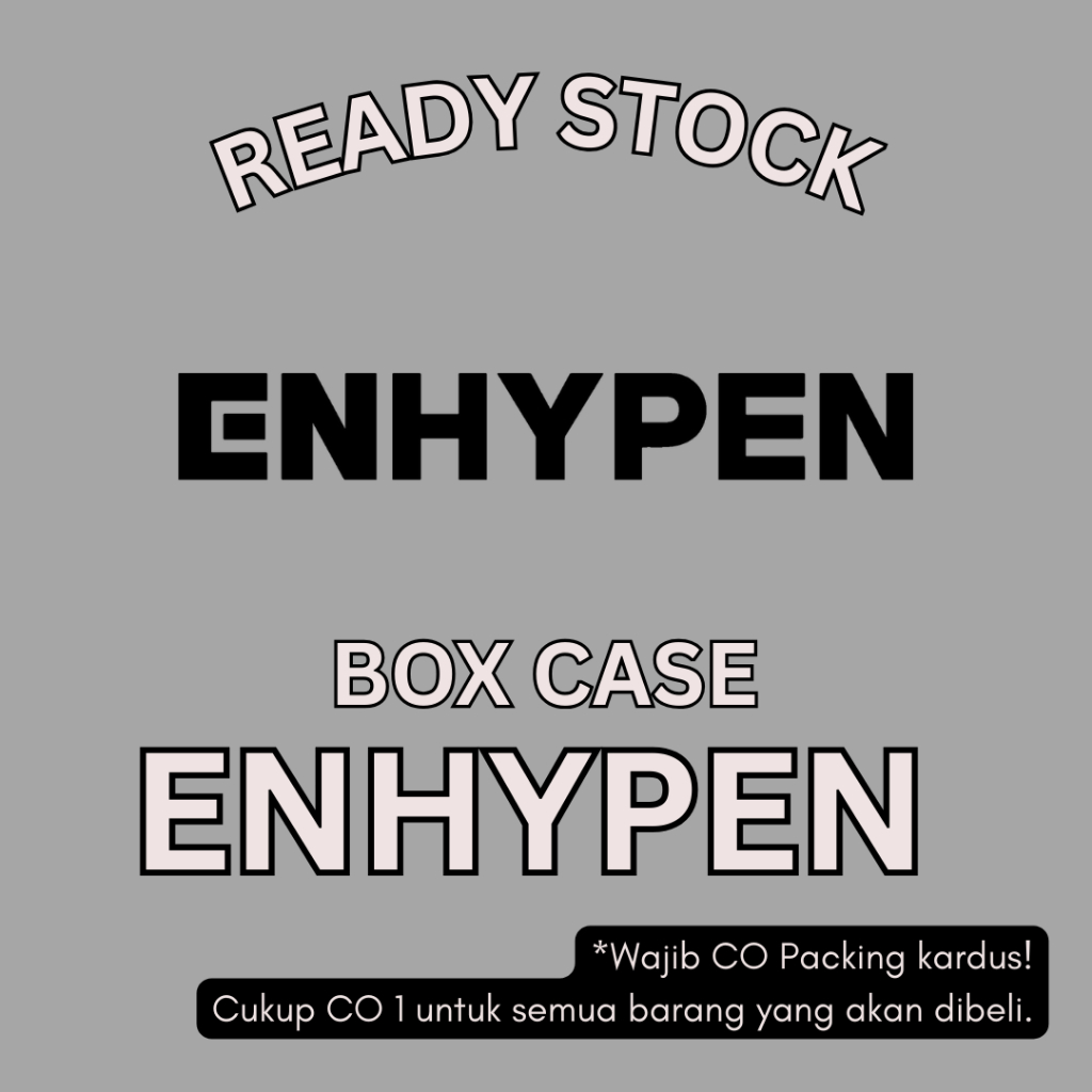 ENHYPEN BORDER ALBUM PROTECTIVE CONTAINER ONE CARNIVALDAY kpop opp ...