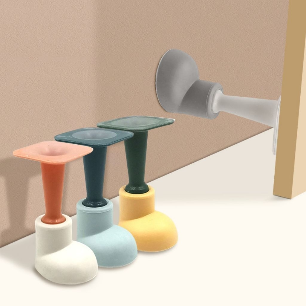 Door stopper stick-on Door stopper without drilling | Shopee Philippines