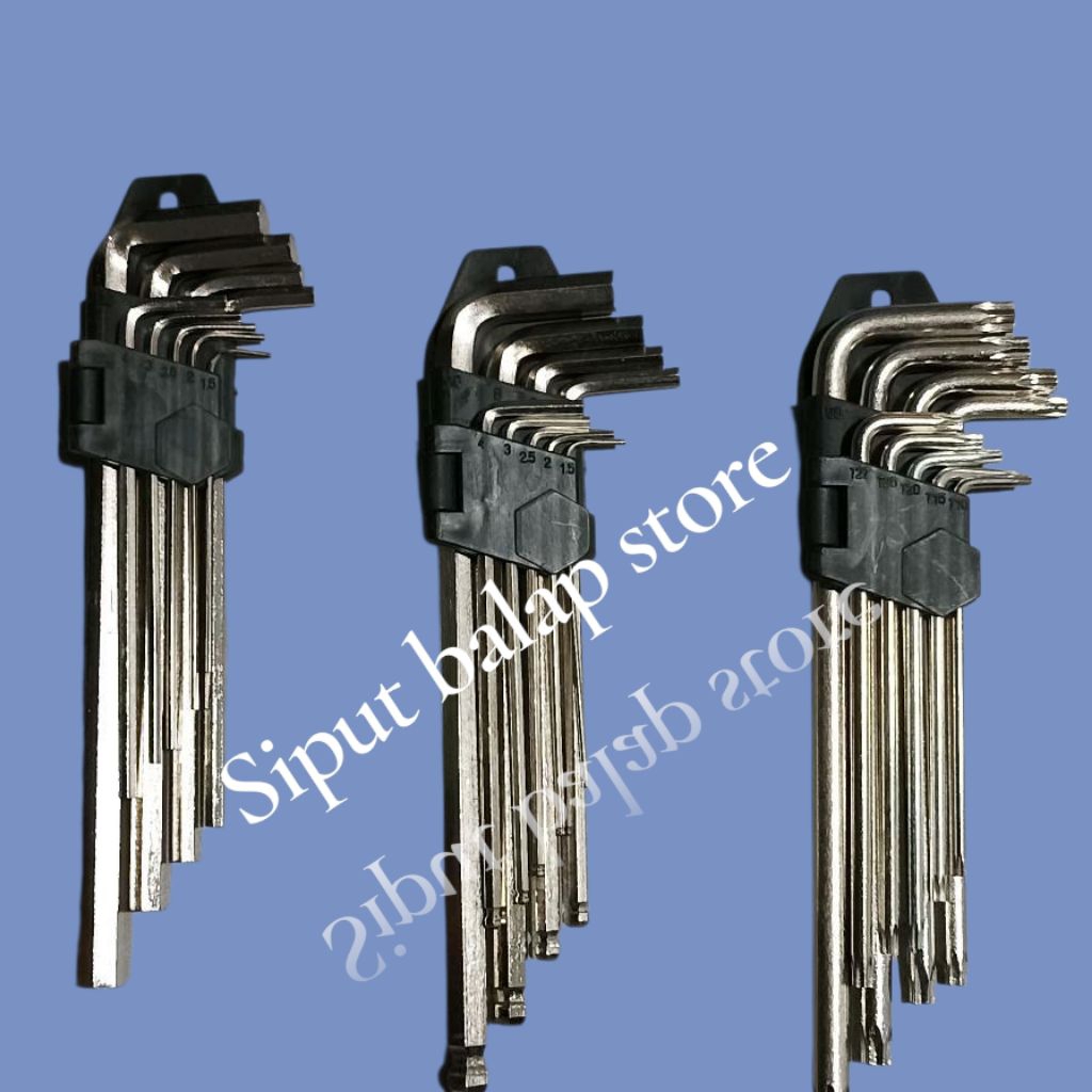 9PC LONG HEX KEY SET EXTRA LONG REGULAR STAR BALLPOINT | Shopee Philippines
