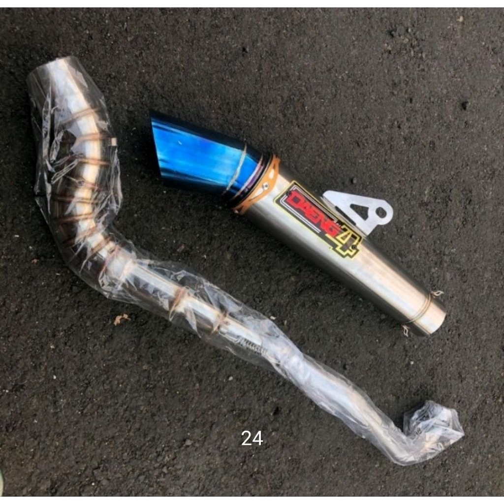 Daeng sai4 Pipe canister conical open specs exhaust pipe for Wave 125 ...