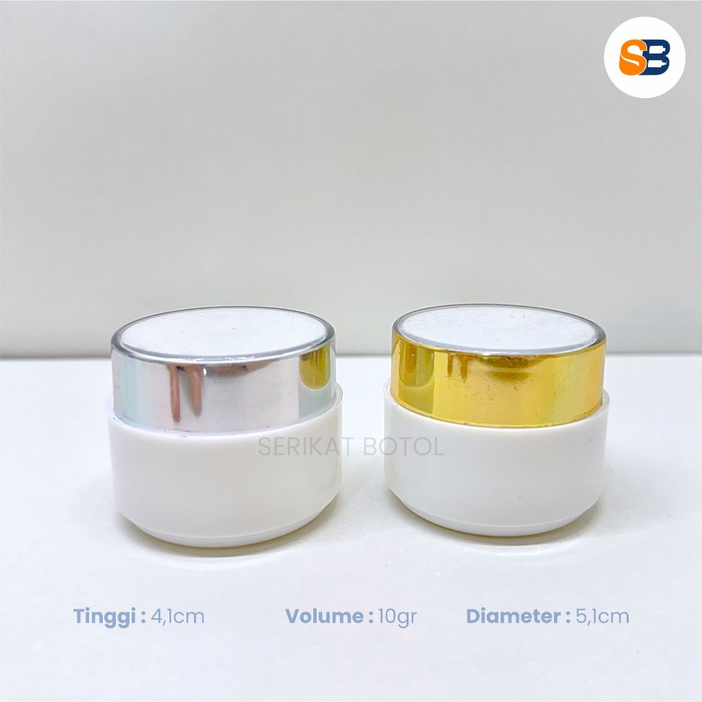 KIMURA CREAM POT 10GR WHITE KIMURA POT SILVER LIST/ POTCREAM POT CREAM ...