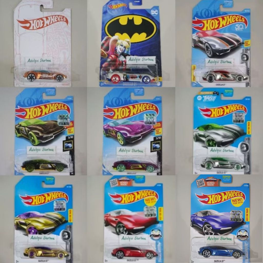 Hotwheels hot wheels gazella gazela GT factory sealed super chromes ...