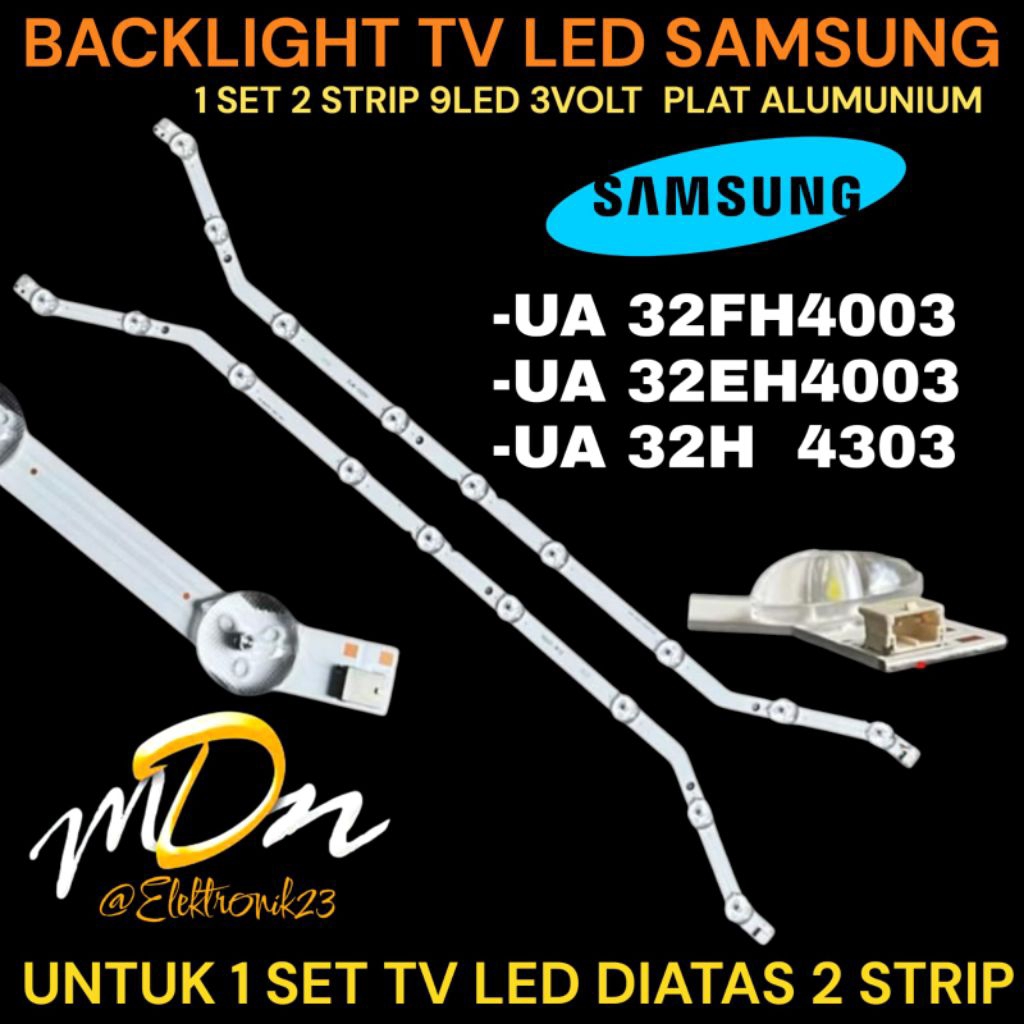 SAMSUNG 32 INCH LED TV BACKLIGHT UA-32FH4003- UA-32EH4003- UA-32H4303 ...