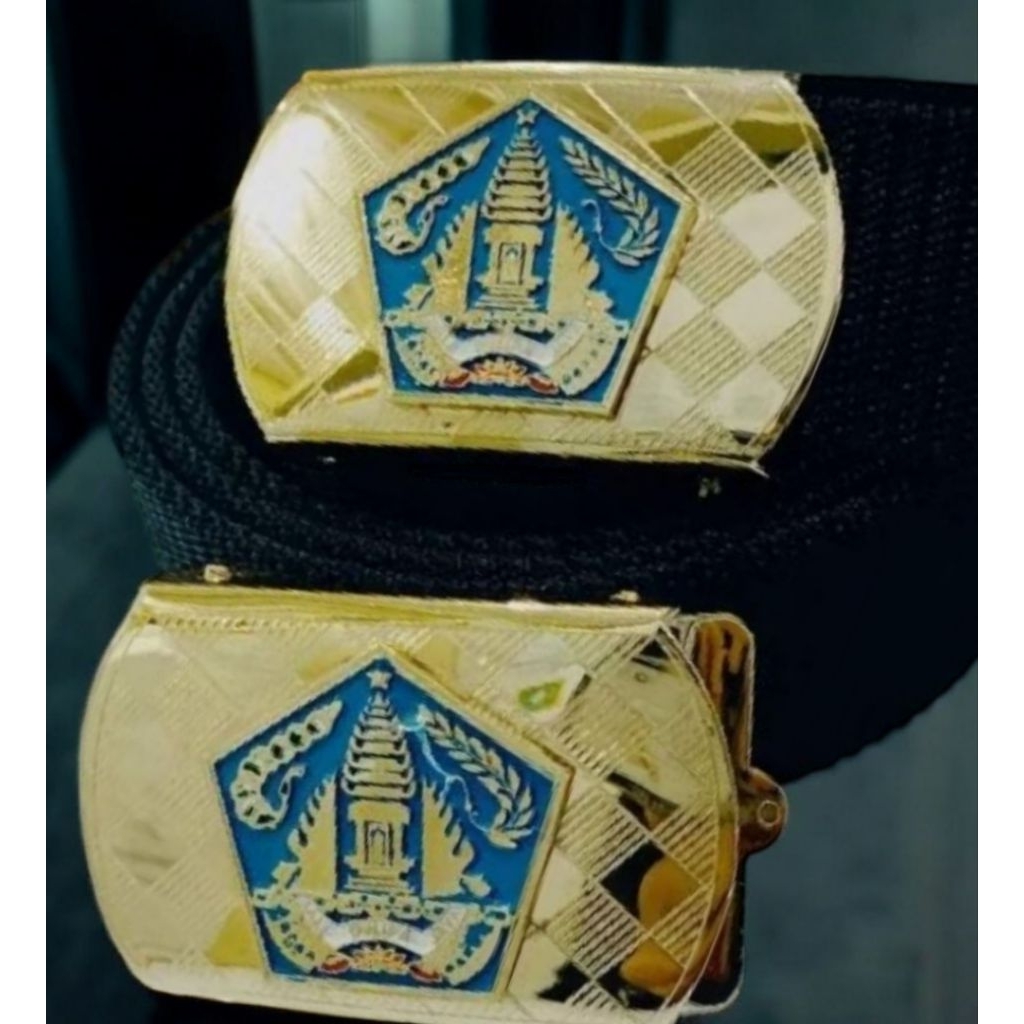 ASN PNS P3K Belt with Balinese Propinsi Logo, ASN PNS P3K Buckle ...