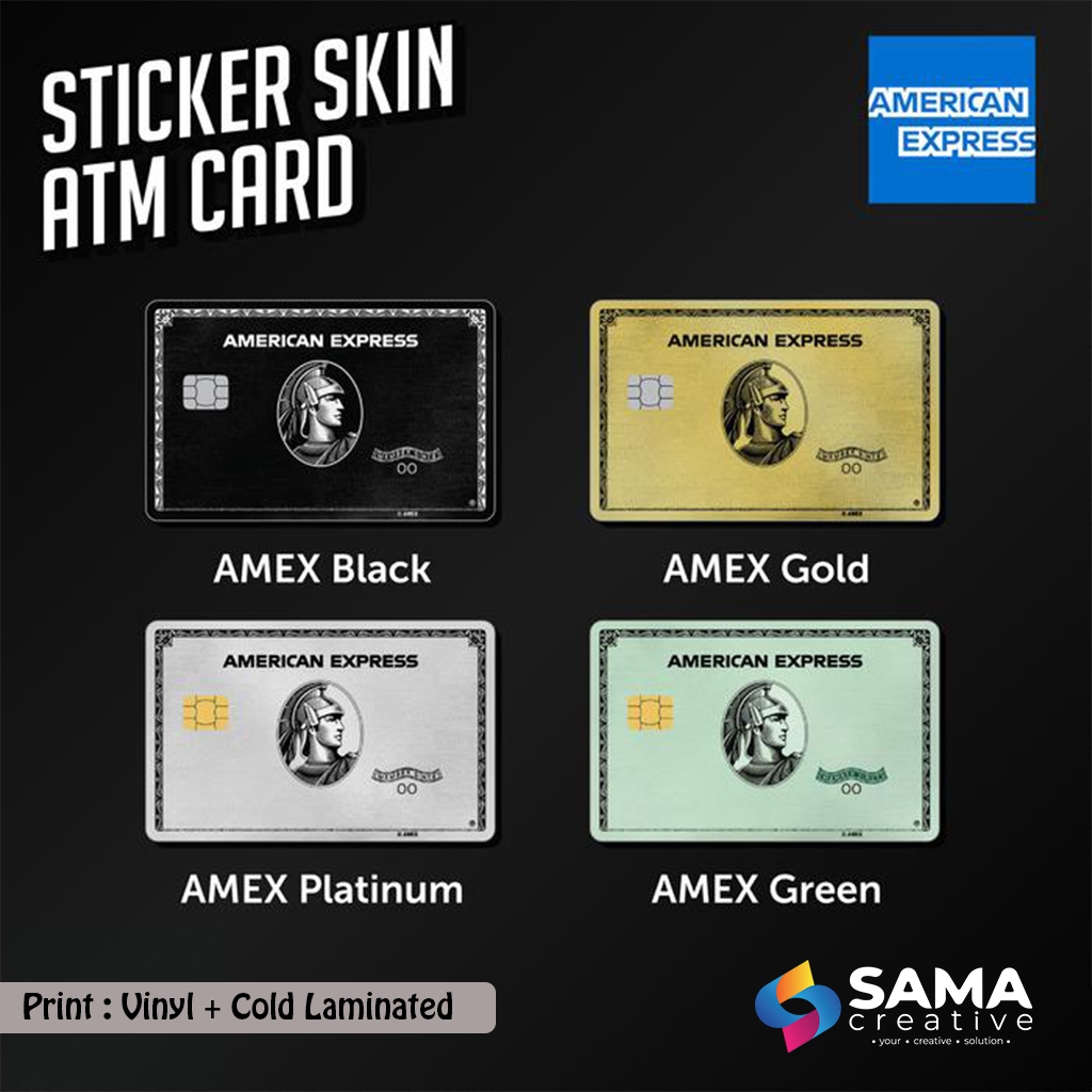 American Express - Sticker Skin Card - Vinyl ATM Debit, Credit, Emoney ...