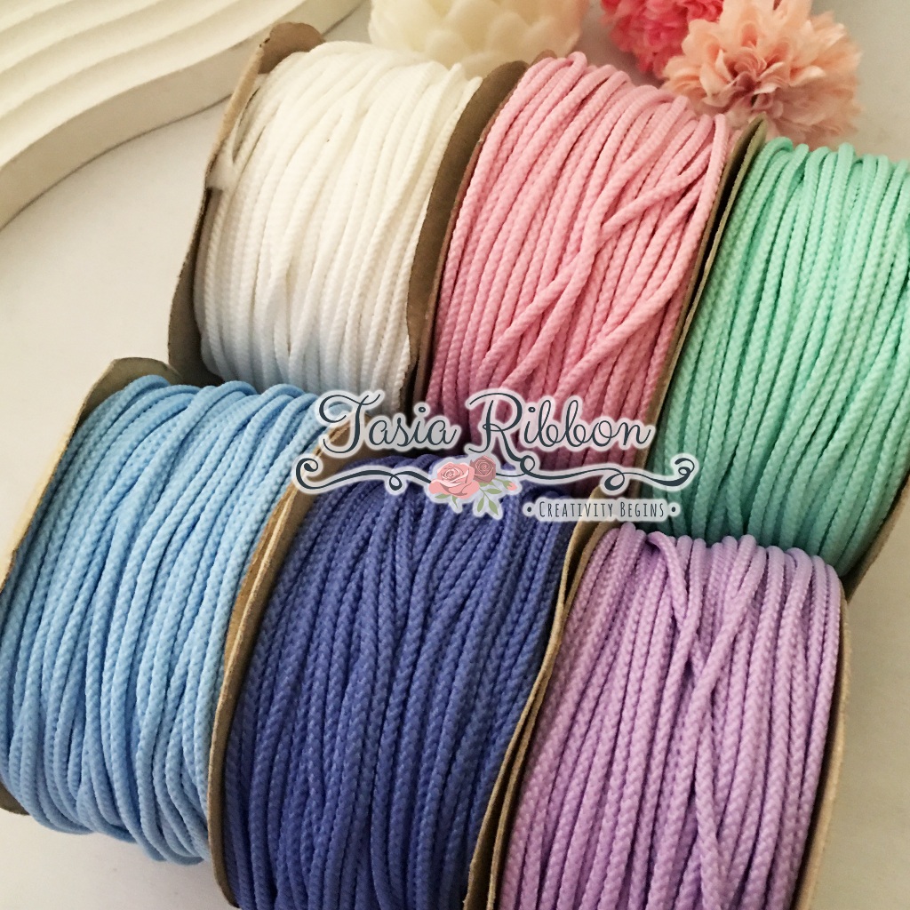 (10 METERS) 2mm Plain Color Pursik Rope (2mm Paracord Rope) | Shopee ...