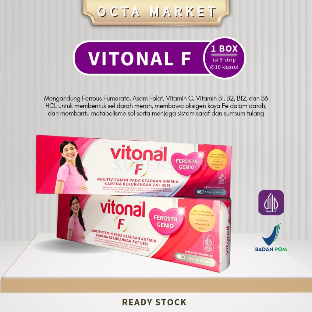 Vitonal F tablets, vitamins for pregnant women 1 Blister [10 tablets ...