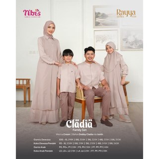 NIBRAS SARIMBIT 2026 CLADIA CREAM NEWEST MODERN FAMILY GAMIS & KOKO FOR ...