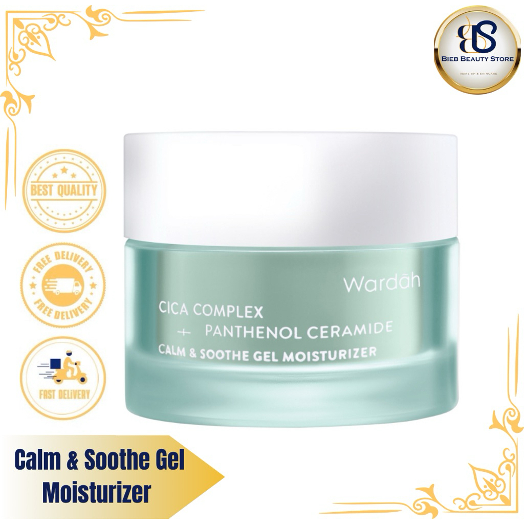 WARDAH Cica Complex + Panthenol Ceramide Calm & Soothe Gel Moisturizer ...