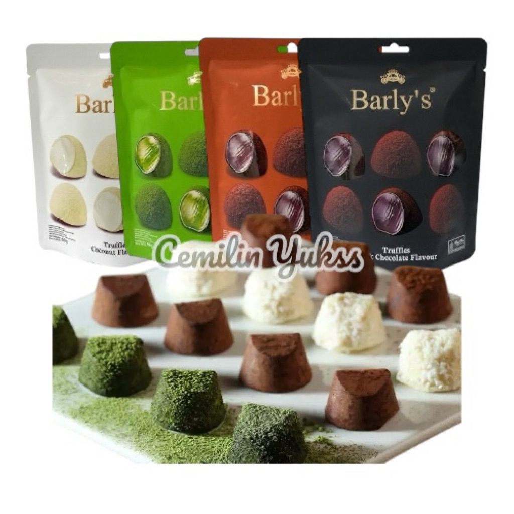 Barly's Truffles Dark Chocolate Truffle Matcha Barly's Truffles Coconut ...