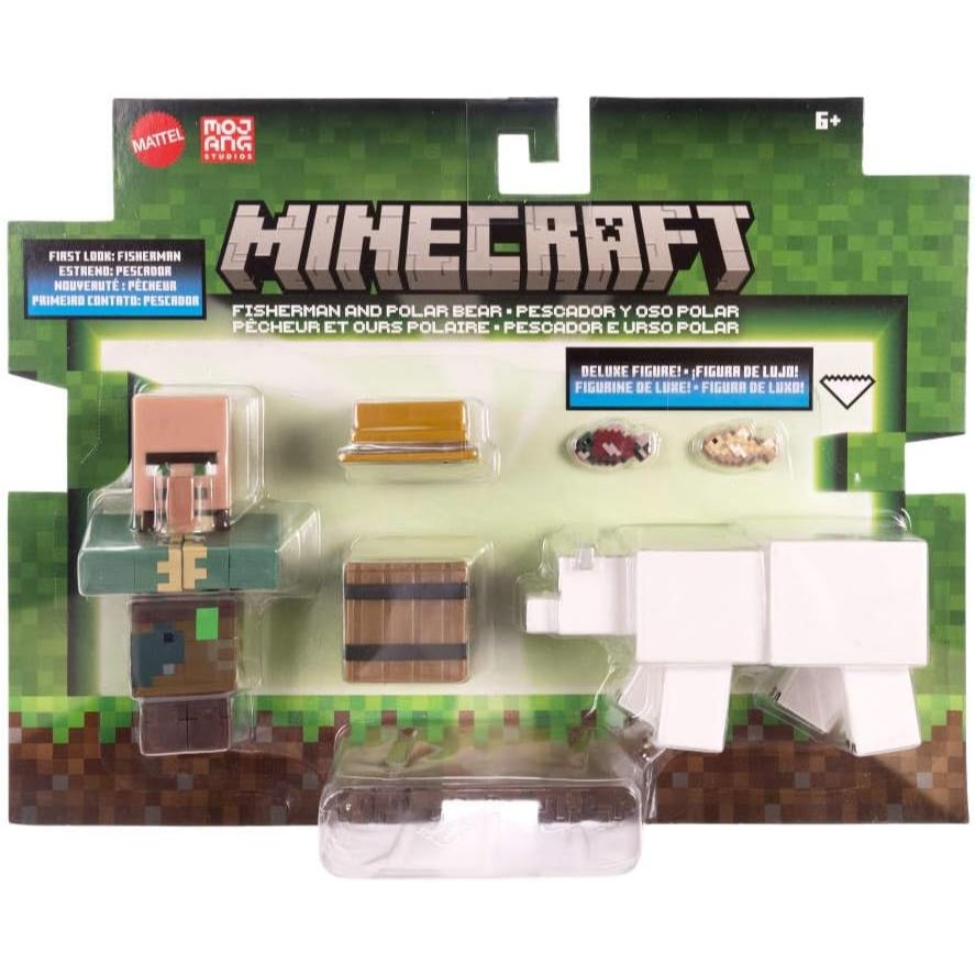 Mattel Minecraft Action Figures & Accessories 2-Packs, 3.25-inch Scale ...