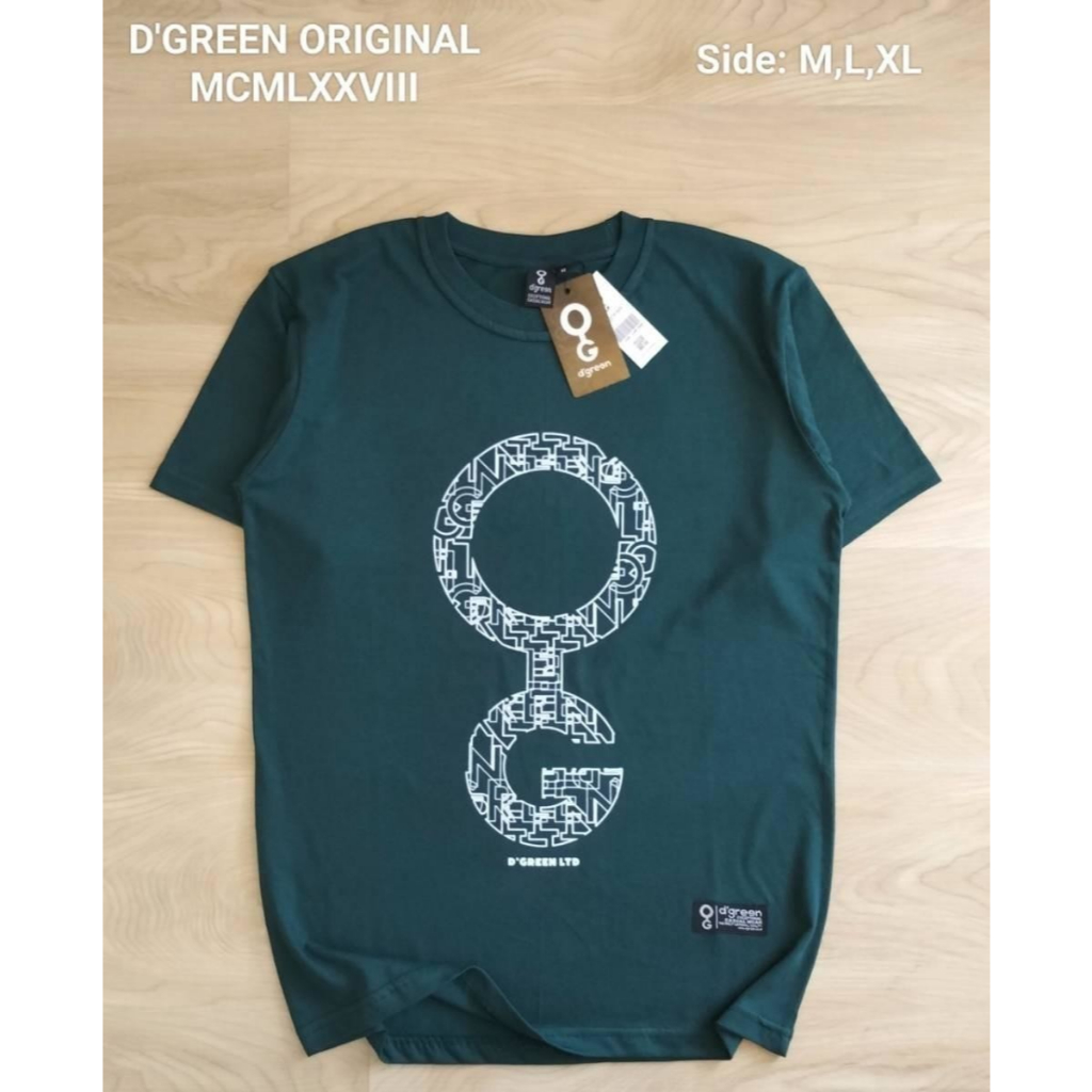 D'green Plain Men's T-Shirt Dewada Green Simple Trendy 2025 | Shopee ...