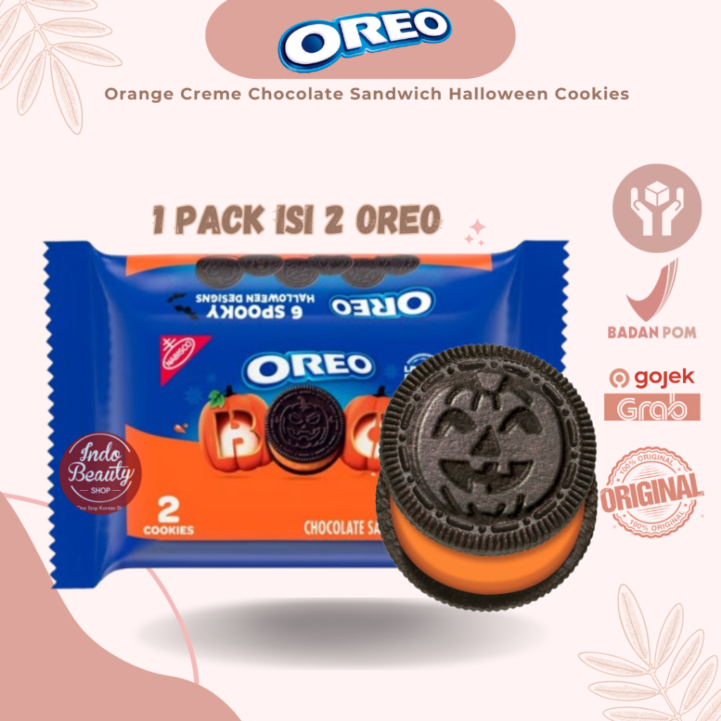 Oreo Orange Creme Chocolate Sandwich Halloween Cookies | Shopee Philippines