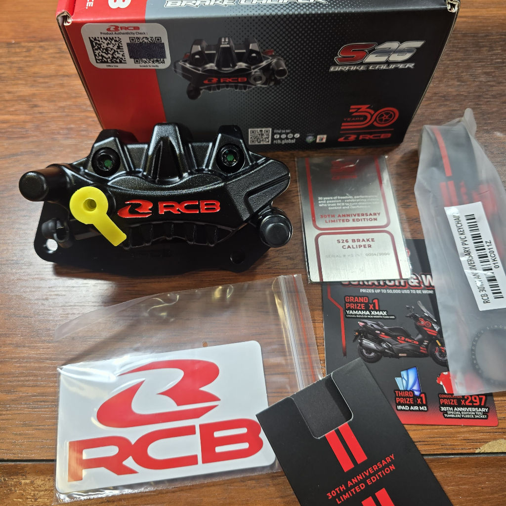 RCB 30th Anniversary Black Front Caliper BEAT Scoopy Vario 125 150 160 ...
