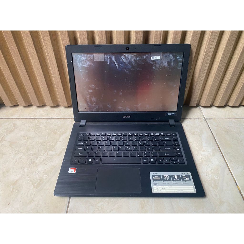 Case Casing Acer Aspire 3 A314-21 Fullset Black smooth original ...