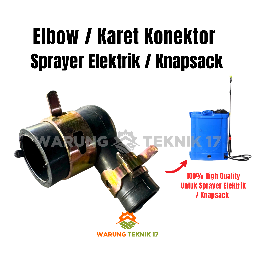 Elbow / Rubber Tank Connector to Electric Sprayer Pump / Knapsack 14 ...