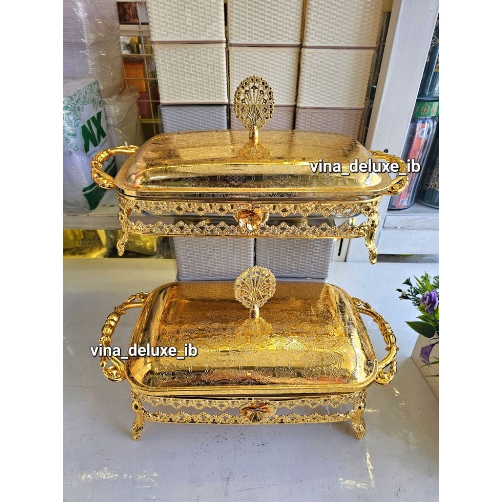 Gold Stainless Steel Glass Buffet (2 liters & 3 liters) | Shopee ...