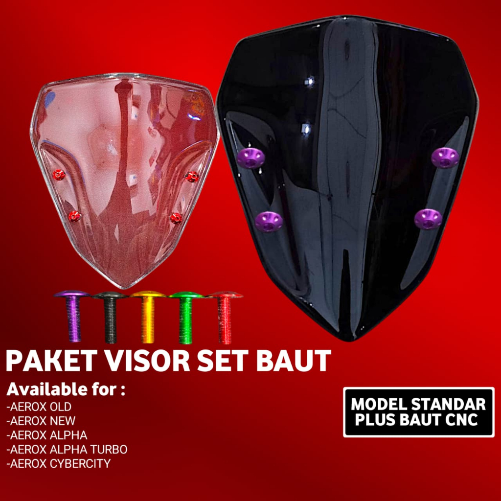 AEROX VISOR STANDARD MODEL WINDSHIELD YAMAHA AEROX STANDARD MODEL NEW ...