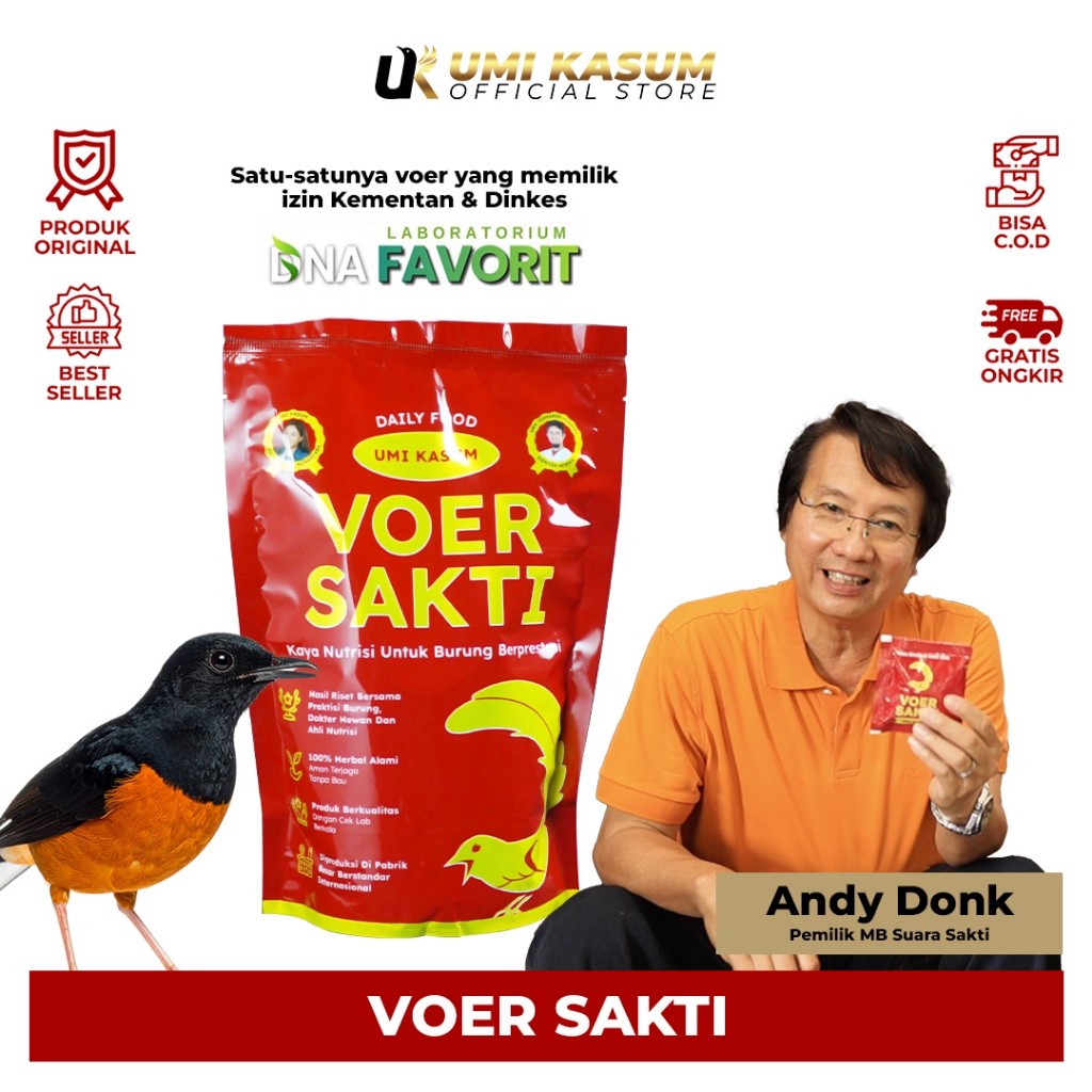 Voer Sakti By Umi Kasum - High Protein Bird Food Biscuit Flavor ...