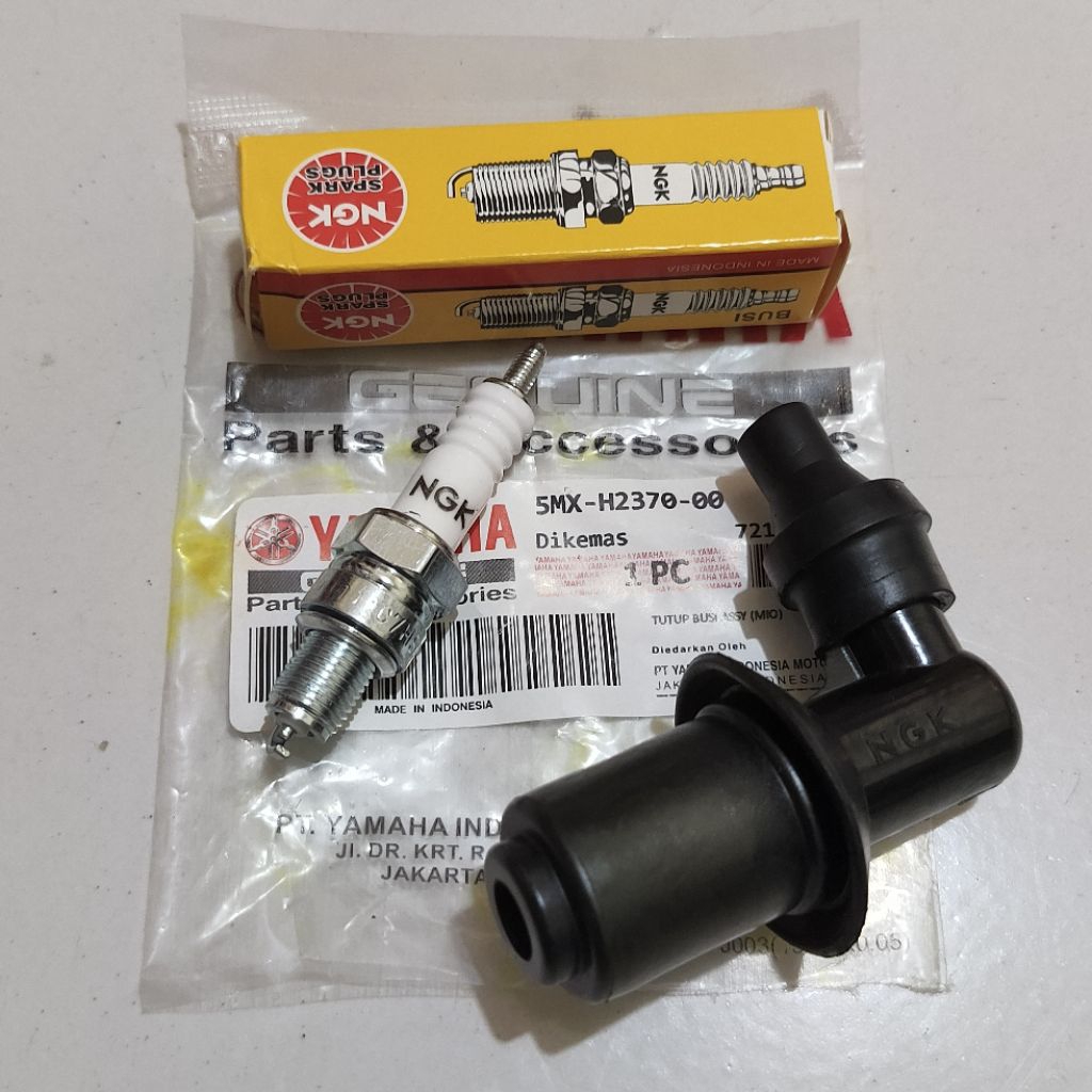 Spark plug cap + spark plug ngk c7hs mio carburetor sporty, mio smile ...
