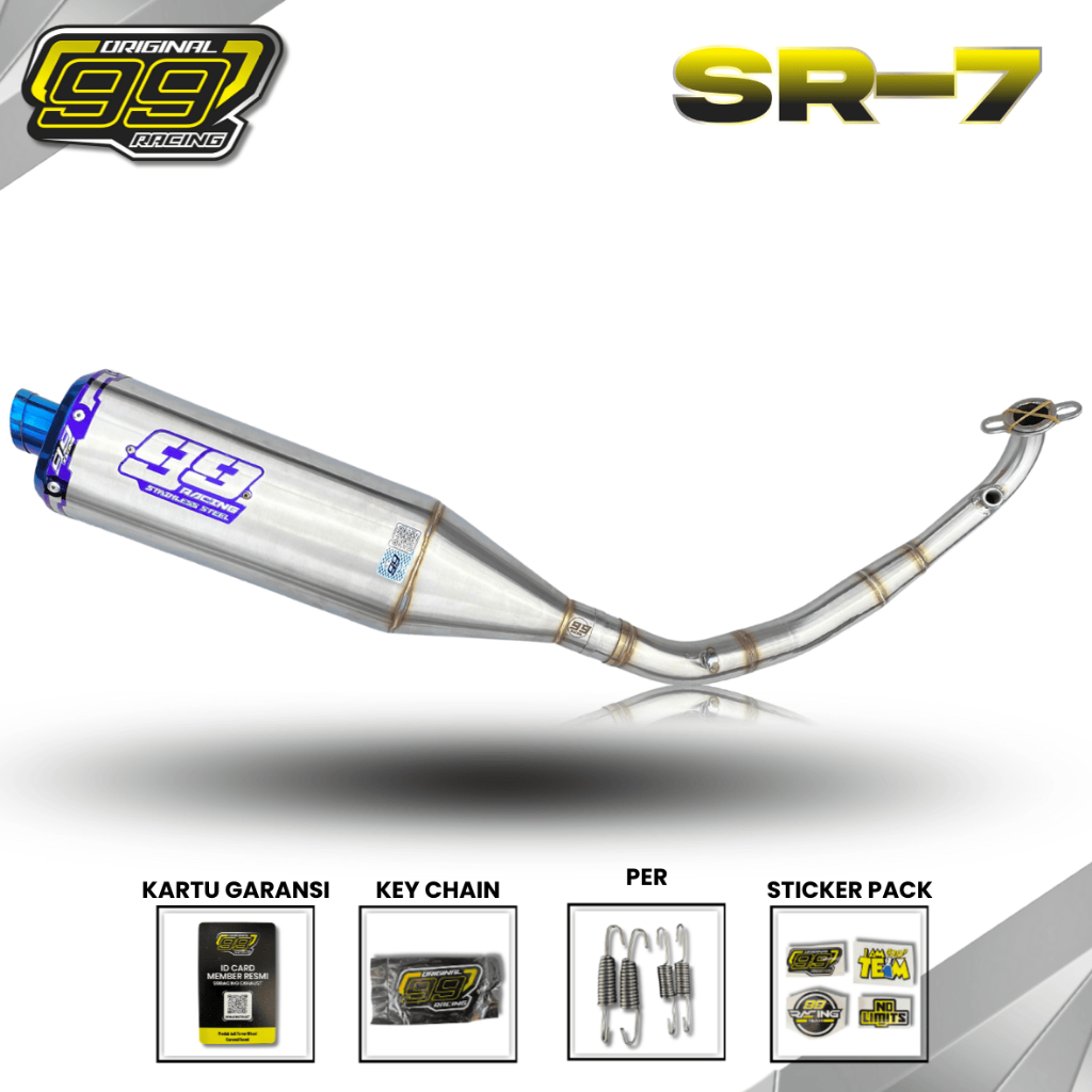 Standard racing exhaust for Aerox, Nmax, Pcx, Lexi, Full system type SR ...