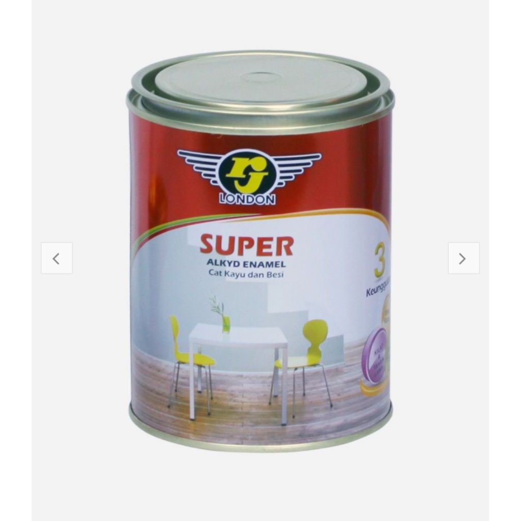 Super enamel oil paint rj london wood iron paint 0.8 kg | Shopee ...