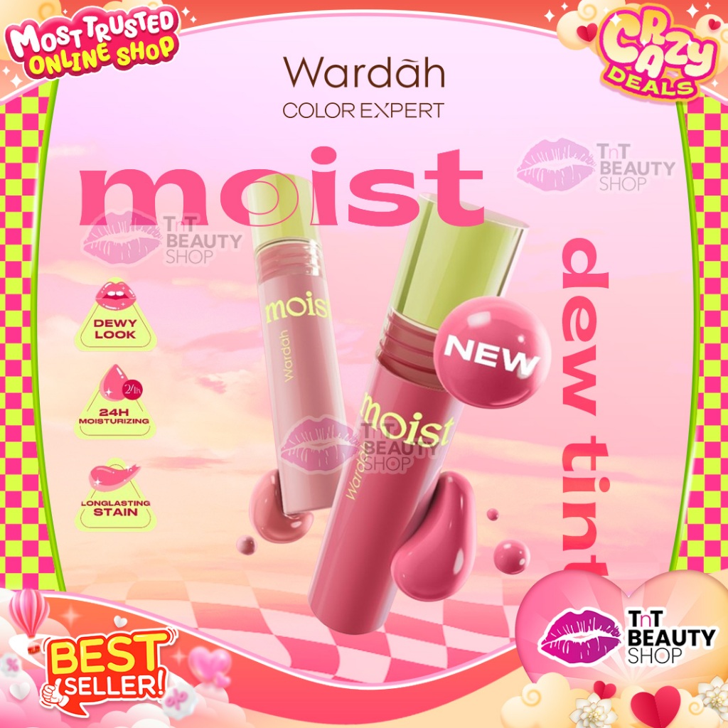 WARDAH Moist Dew Tint 3 g - Lip Tint that Reaches Oatmilk and ...