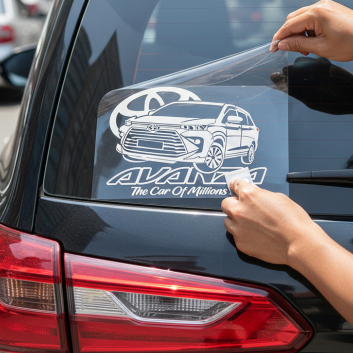 Toyota Avanza 2025 White Grey Car Window Sticker Variation | Shopee ...