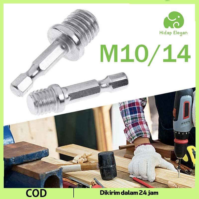10pcs Drill Adapter M10 M14 Backing Pad Hexagonal Sandpaper Pad ...