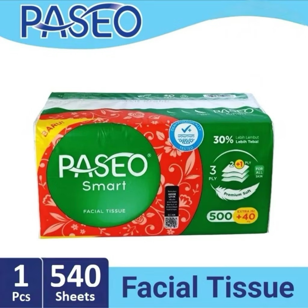 Paseo smart facial tissue 540 Sheets-3 ply | Shopee Philippines