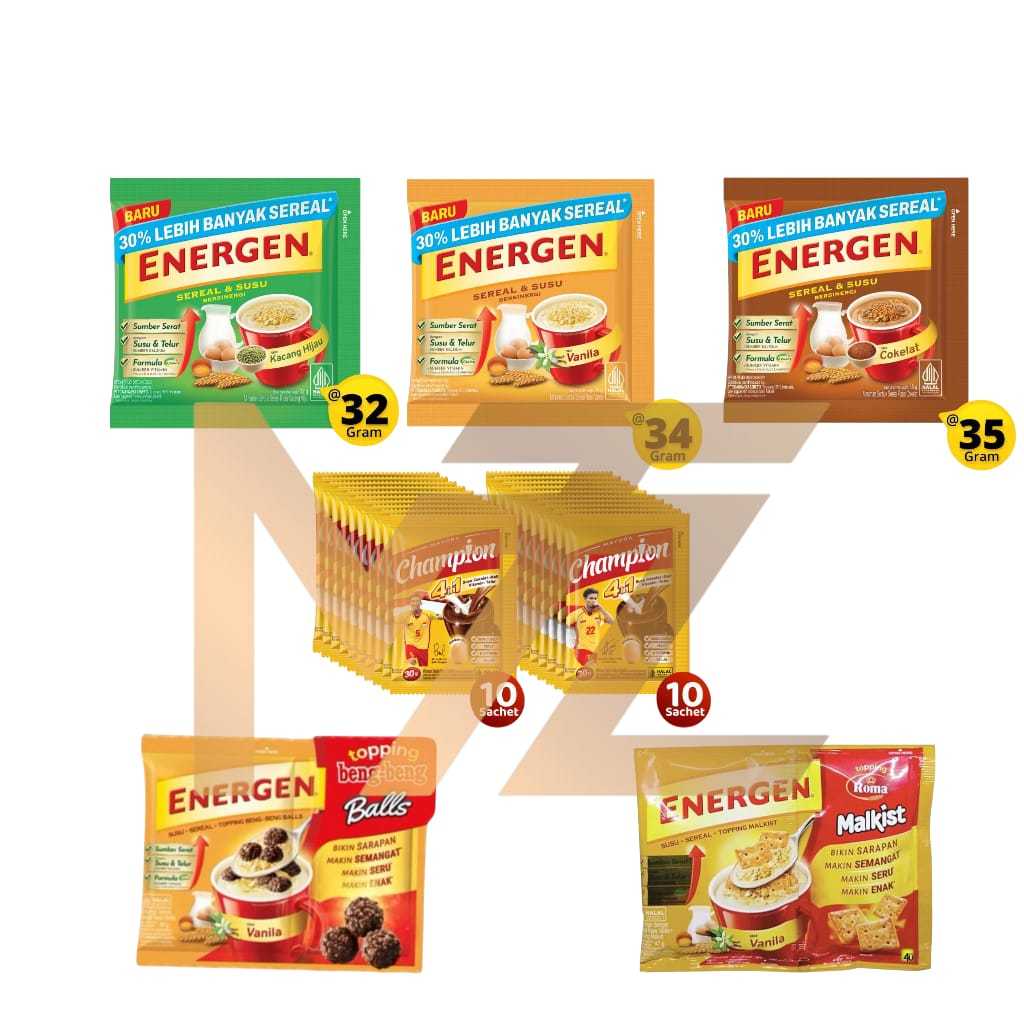 MTZ MAYORA ENERGEN CEREAL & MILK DRINK CONTENTS 10 SACHETS | Shopee ...