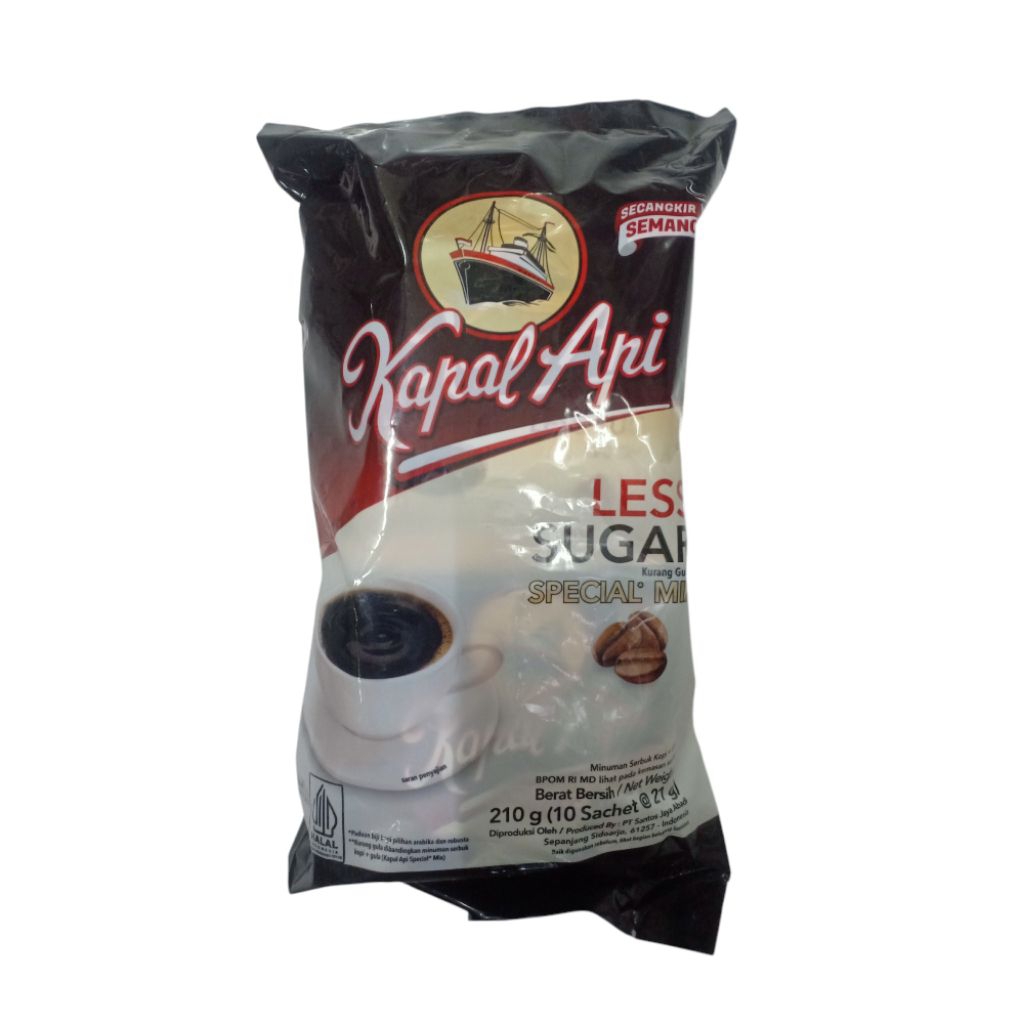 Kapal Api Less Sugar Special Mix Instant Coffee Contents 10 Sachets 10s ...