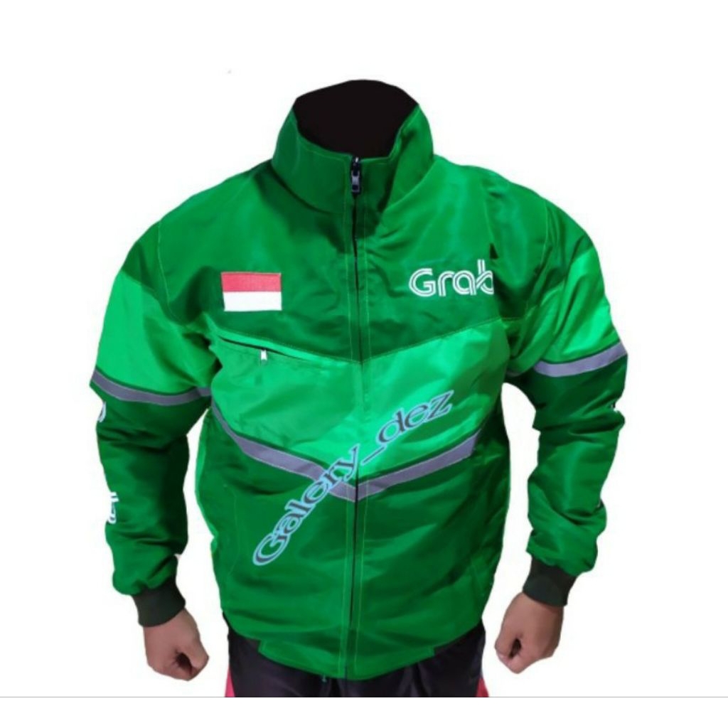 HIJAU Waterproof body protector jacket grebb tha dark green light ...