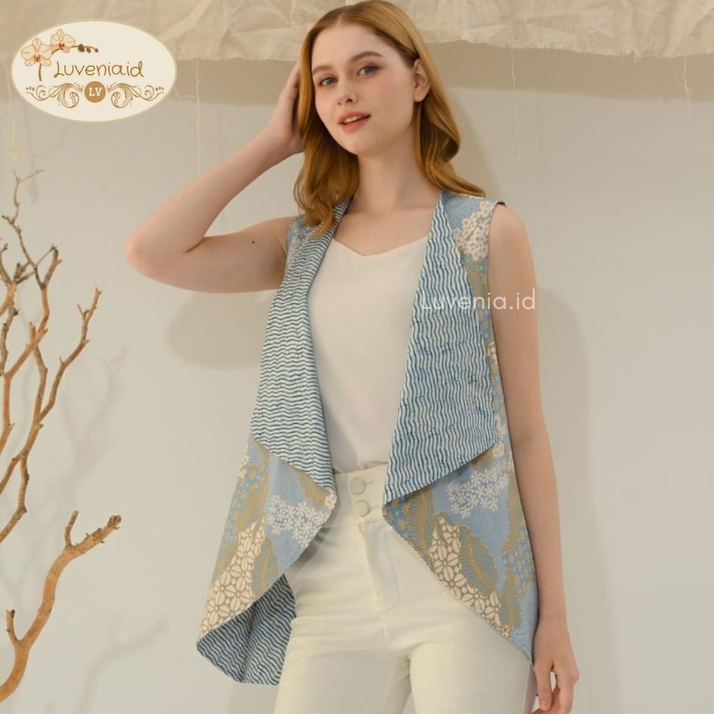 Women's Batik Outer 158 ICE BLUE - Modern Batik / Couple Batik / Batik ...