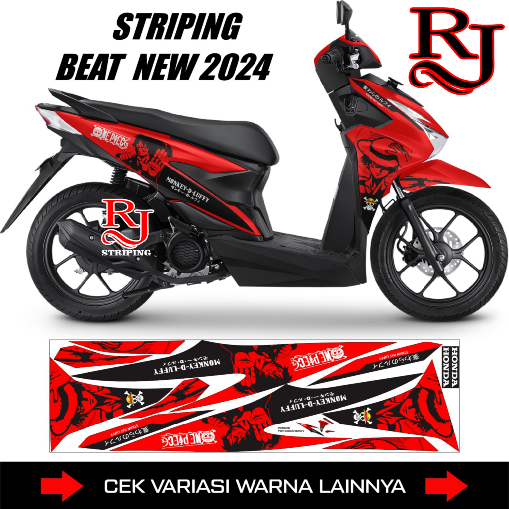 Honda Beat Deluxe Gen 2 Striping Sticker / New Honda Beat Motorcycle ...